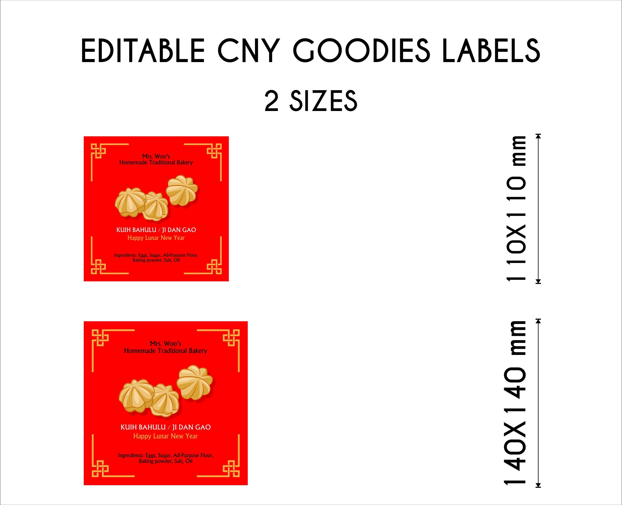 Lunar New Year With Vibrant Clipart & Editable Labels Perfect for DIY ...