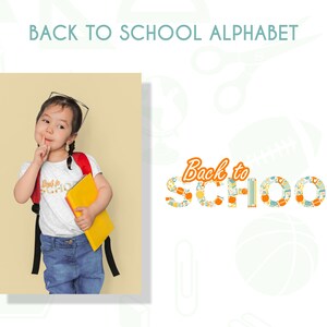 Elementary School Teacher Digital Alphabet Set. Cute Education PNG ...