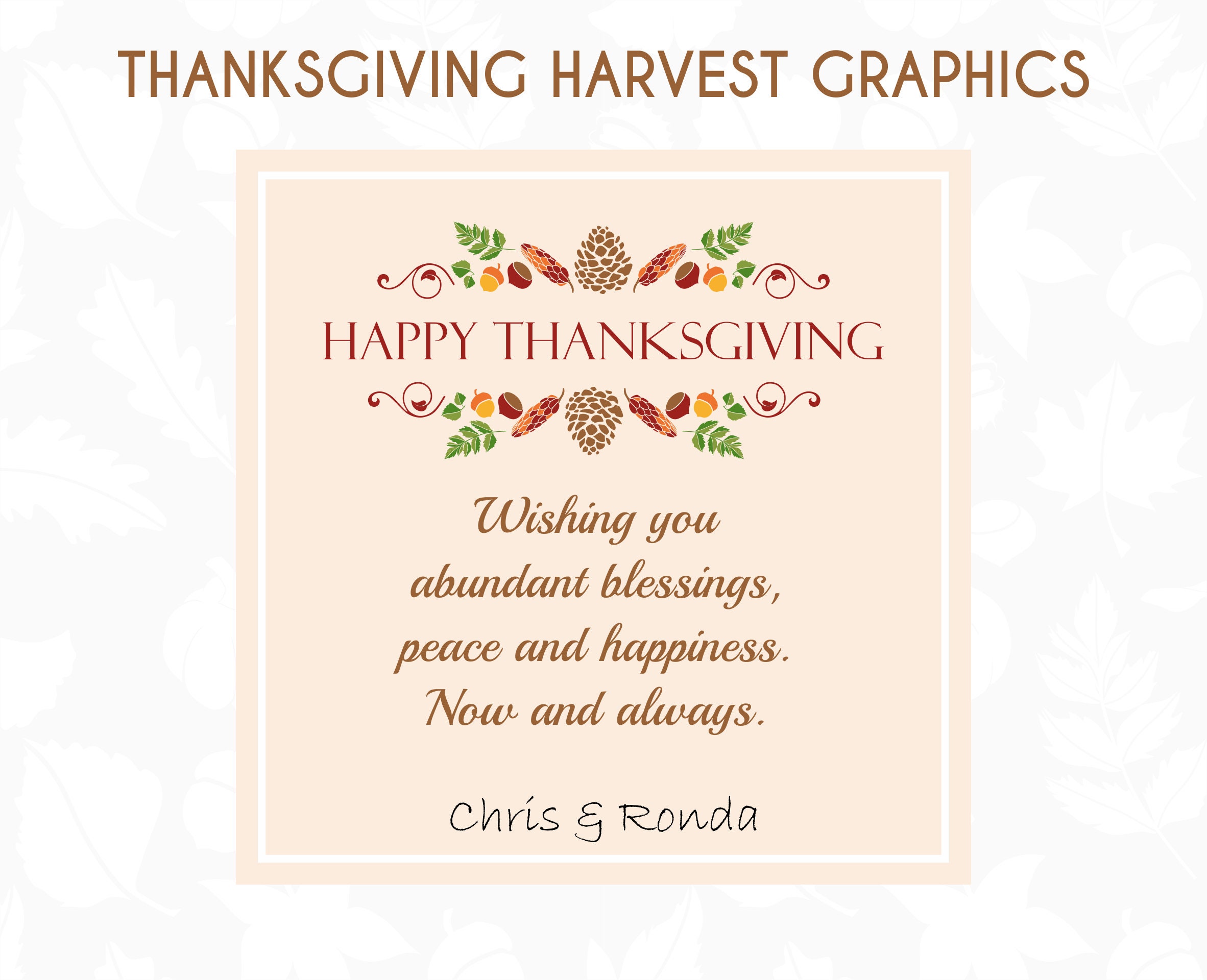 Thanksgiving Fall SVG Graphic Borders. Autumn Clip Art Decorative ...