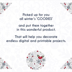 Christmas Digital Bundle. Winter Frame Sublimation Clipart. Xmas ...