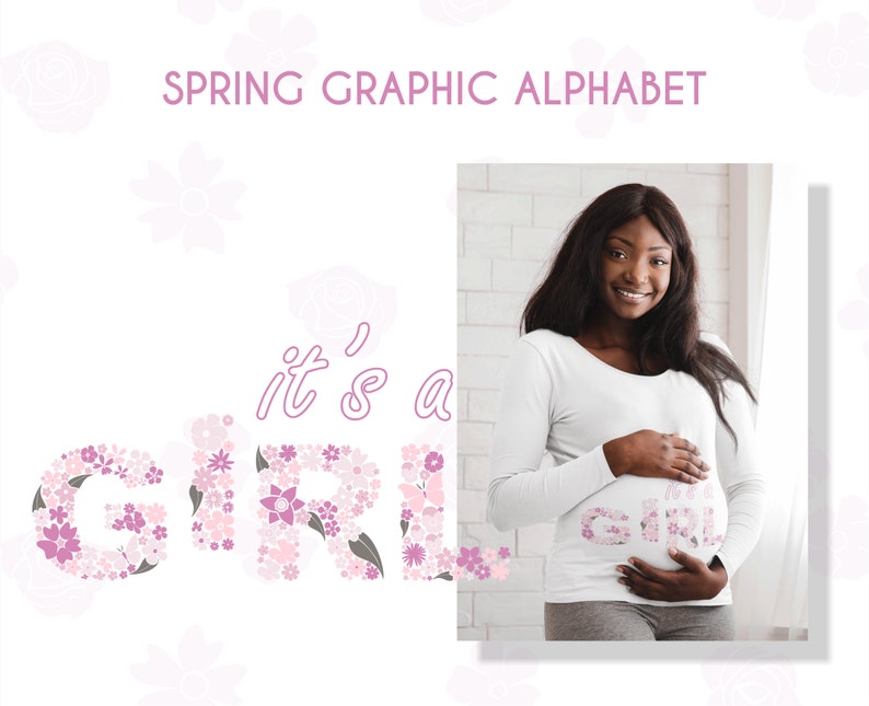Sublimation Alpha Set Spring Designs PNG. Floral Alphabet Letters SVG ...