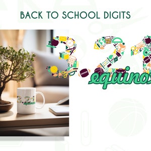 School Birthday Numbers PNG, SVG Clipart. 0-9 Homeschooling Digits Clip ...