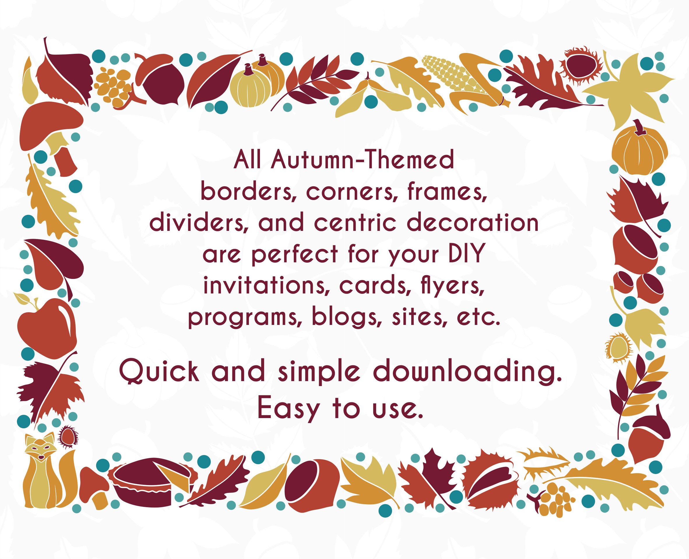 Green Leaves SVG Clipart Decoration. Autumn PNG Graphic Designs. Fall ...