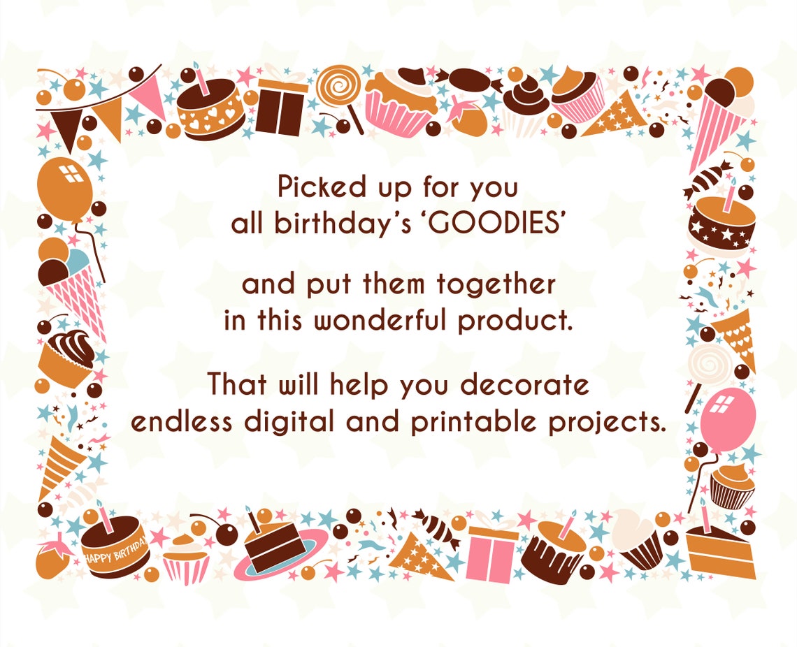 Bday Digital Numeral SVG Images. Birthday Clipart Digits for Card ...