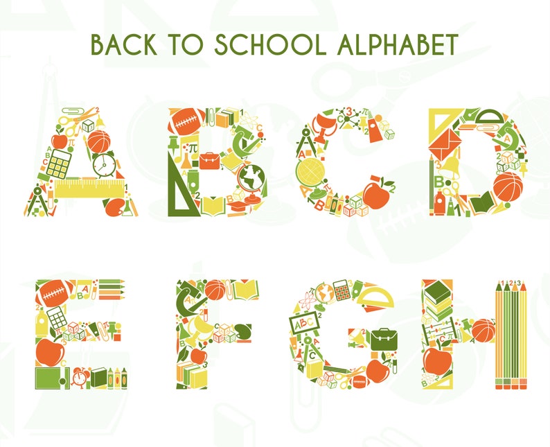 Whimsical PNG Alphabet Classroom. Engaging Tools for Learning Fun ...