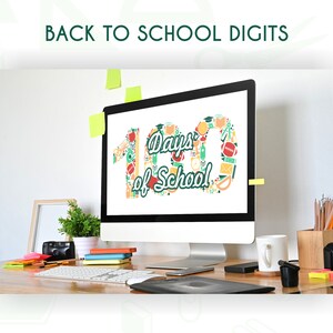 Kindergarten Digits PNG and SVG Clipart for Sublimation. School ...