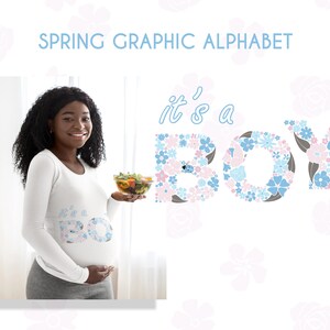 A to Z Spring Fonts SVG. Flower Theme Alphabet Clipart. Colorful ...