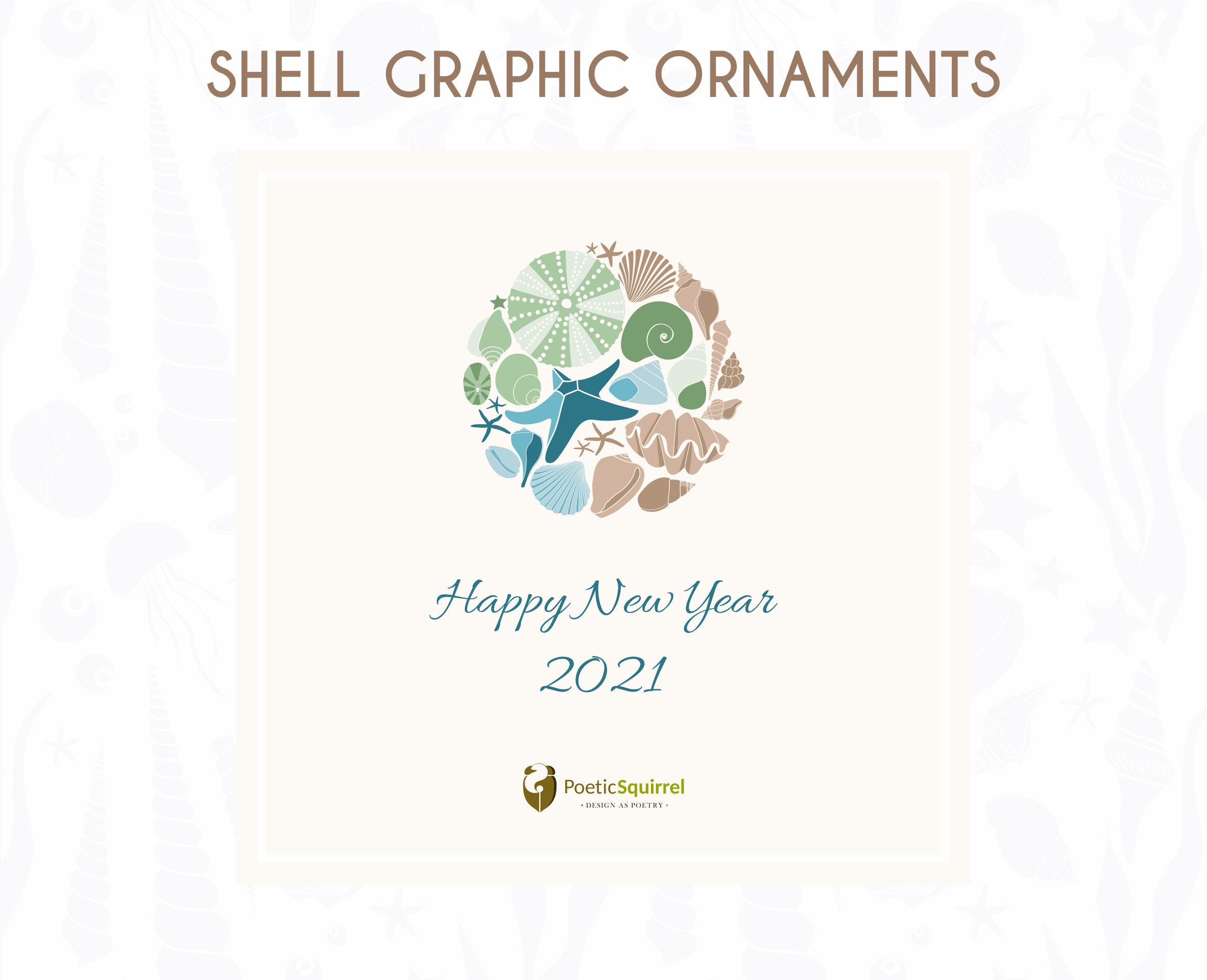 Sea Life Illustrated PNG Graphics. Summer Decorative Digital Elements ...