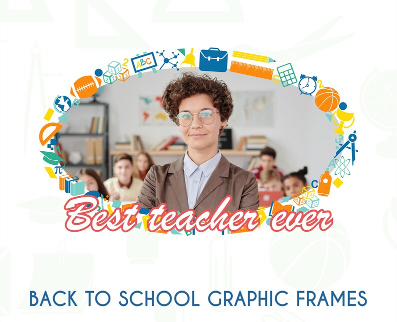 Kindergarten Colorful PNG Frames. Teacher's Graphic Rectangle SVG ...