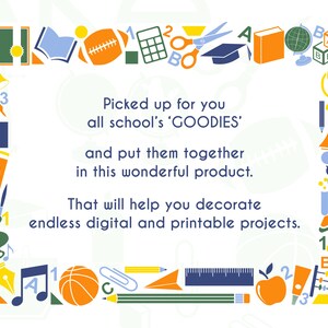 Kindergarten Colorful PNG Frames. Teacher's Graphic Rectangle SVG ...