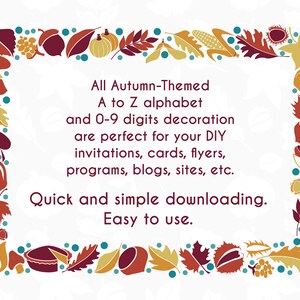 Thanksgiving Fall Letters PNG Clipart. Harvest Colorful ABC Alpha Set ...