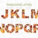 Thanksgiving Fall Letters PNG Clipart. Harvest Colorful ABC Alpha Set ...