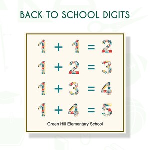 School Number PNG Images. 1 to 10 PNG Kindergarten Numbers. Learning ...
