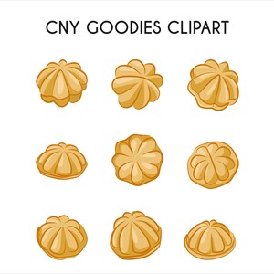 Delightful Kuih Bahulu Clipart Set. Classic Malaysian Treats High ...