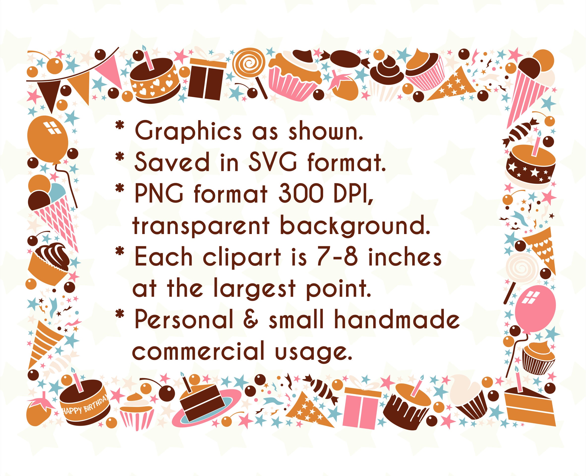 Birthday Numbers Digital Clip Art. Birthday Sublimation Digits Clipart ...