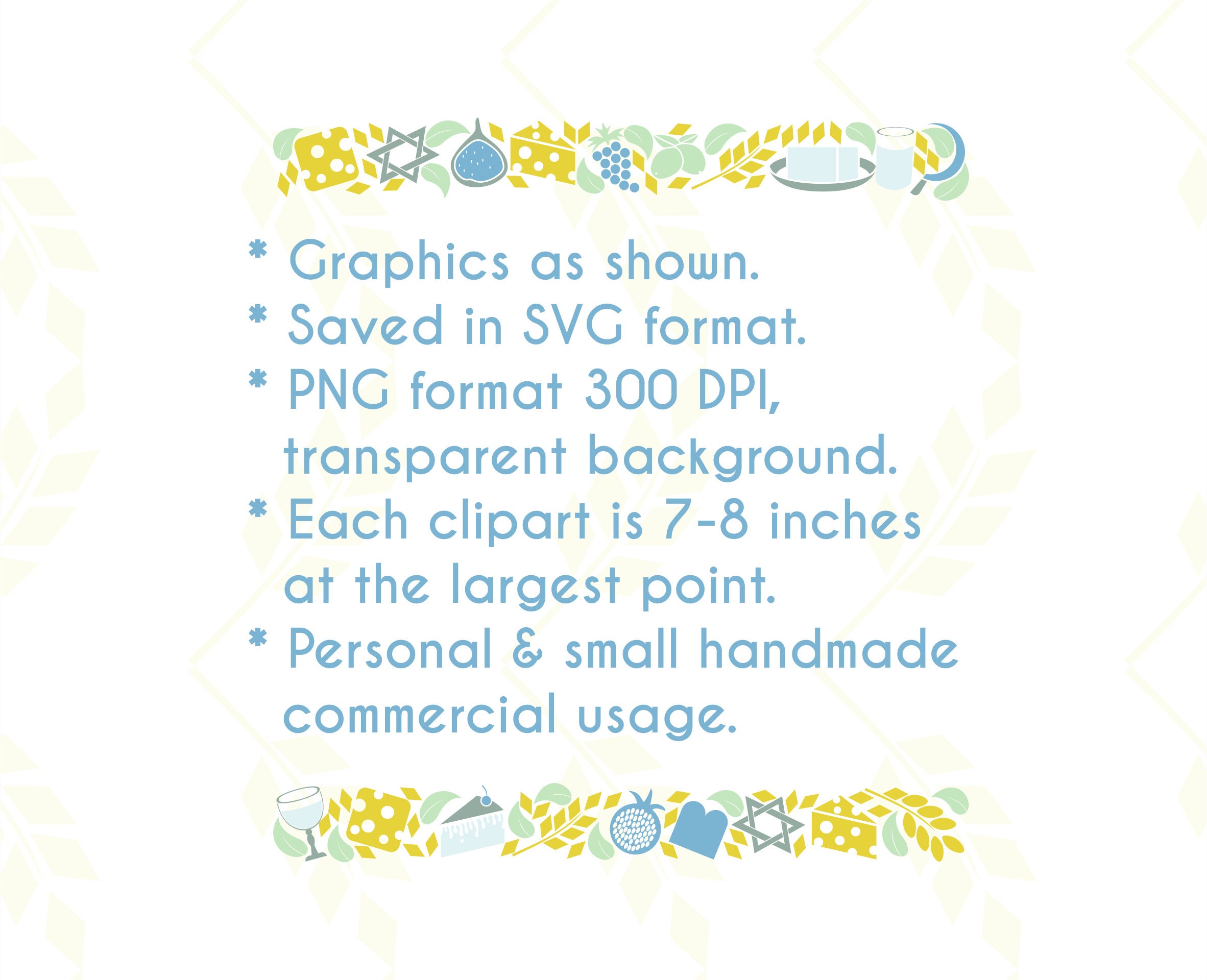 Shabuoth Symbols SVG Frameart Decorations. Oval and Rounded Shavuoth ...