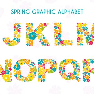 Sublimation Alpha Set Spring Designs PNG. Floral Alphabet Letters SVG ...