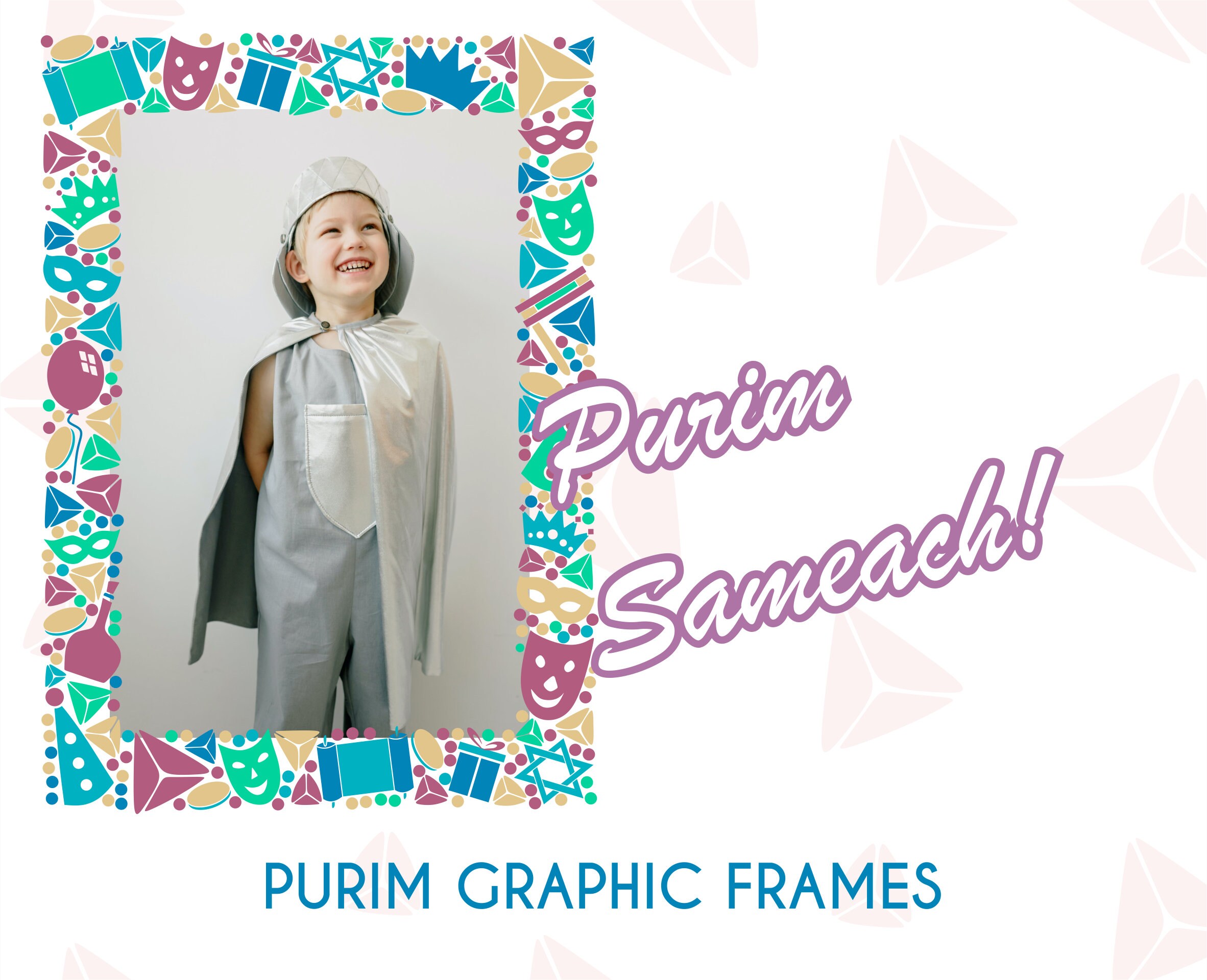 Purim Frame SVG Clip Art. Purim Framing Graphic Elements PNG Clipart ...