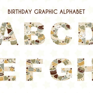 Boy's Birthday Letters Printable. Happy Sublimation Alphabet Designs ...