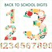 School Birthday Numbers PNG, SVG Clipart. 0-9 Homeschooling Digits Clip ...