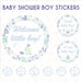 Soft Pastel Blue Baby Shower Digital Frames in PNG and SVG. Cute ...