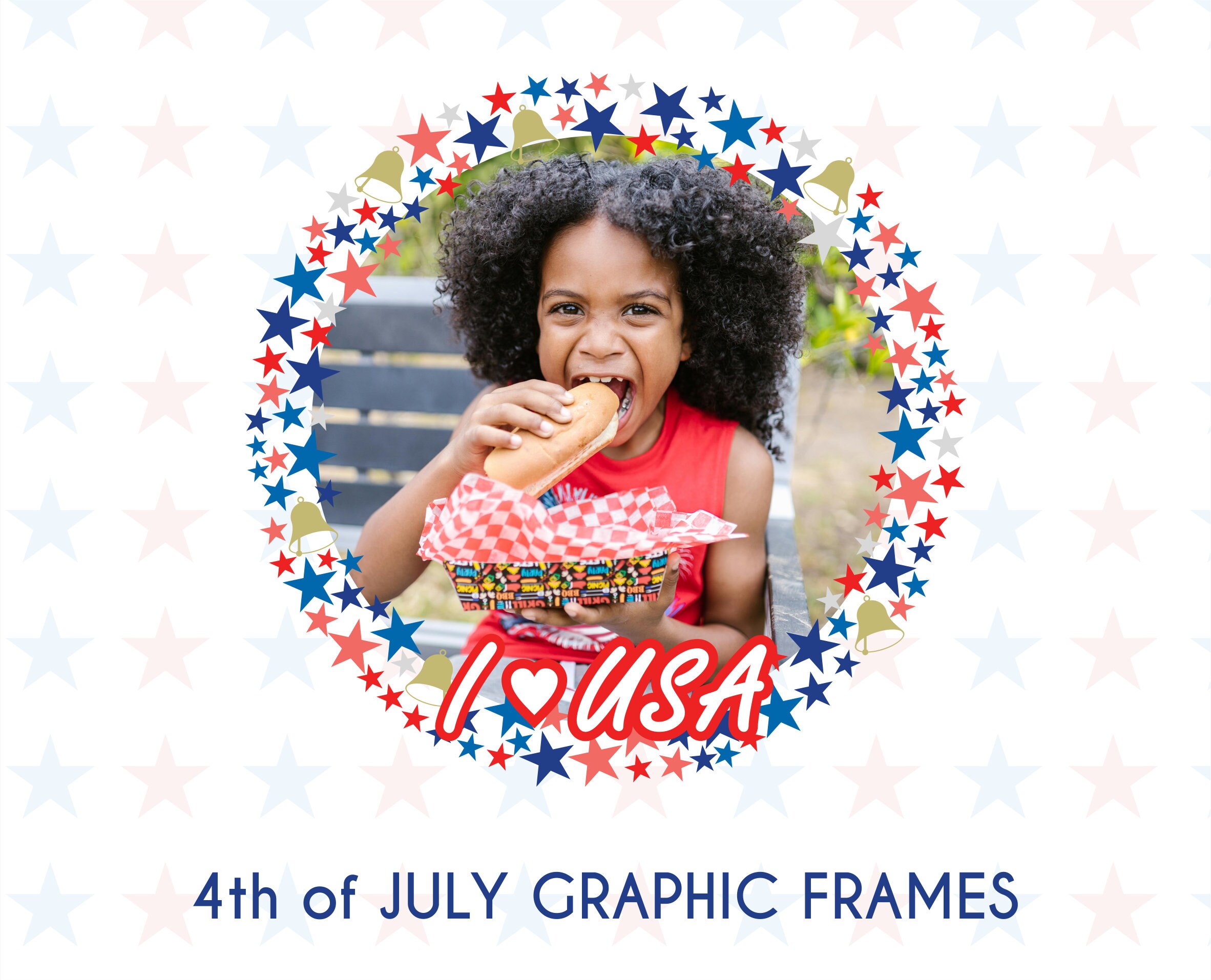 God Bless America - Digital Photo Frames. Independence Day Stars and ...