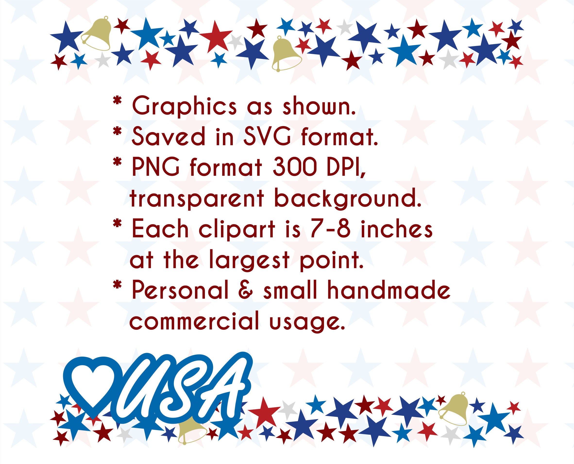 Independence Day Red and Blue Graphic Frame Elements. Unique 4th of ...