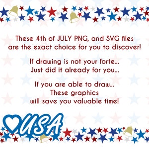 Independence Day Red and Blue Graphic Frame Elements. Unique 4th of ...