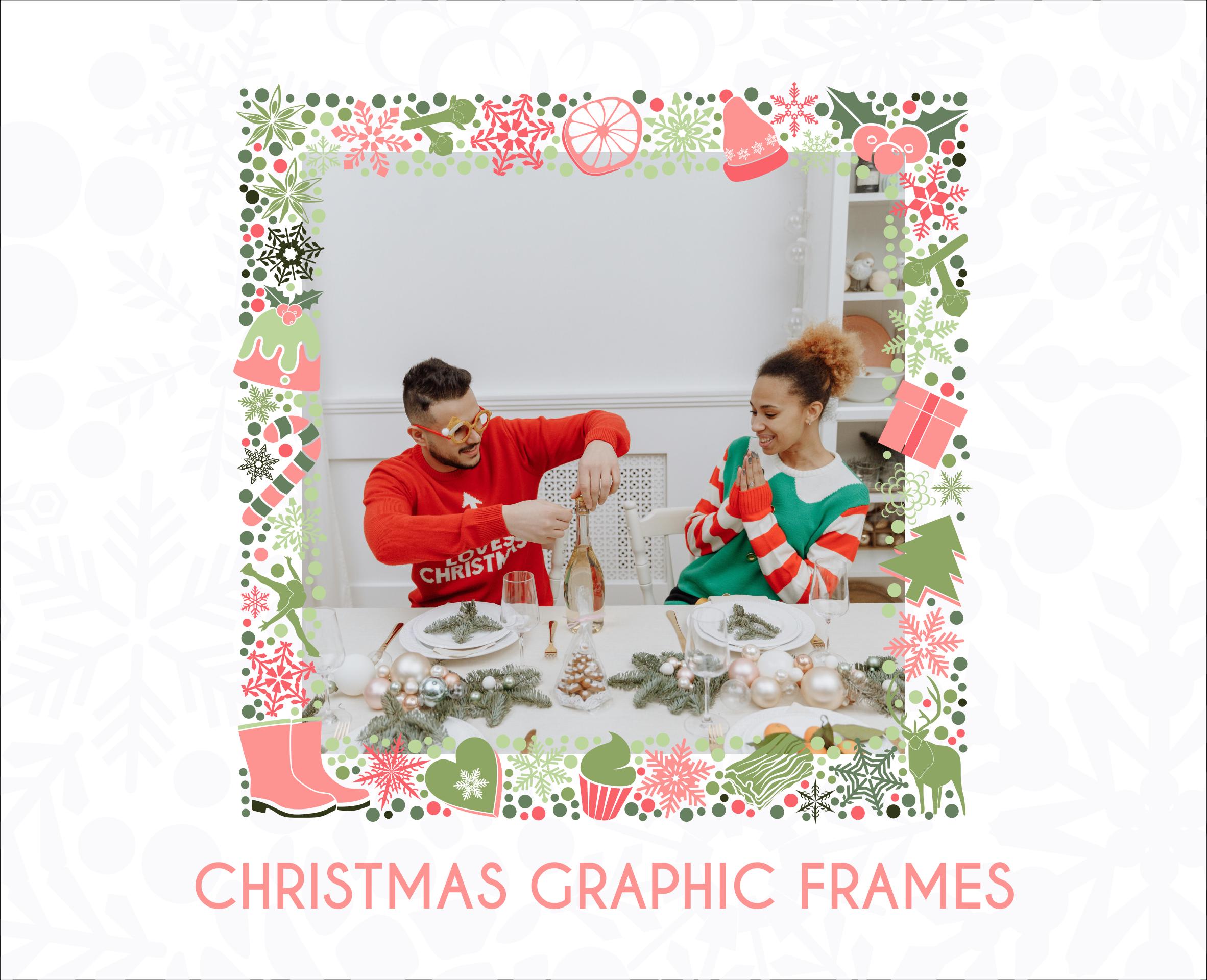 Traditional Elements PNG and SVG Christmas Holiday Photo Framing ...