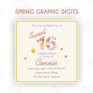 Floral Number PNG Images. 1 to 10 PNG Flower Art Numbers. Spring Pastel ...
