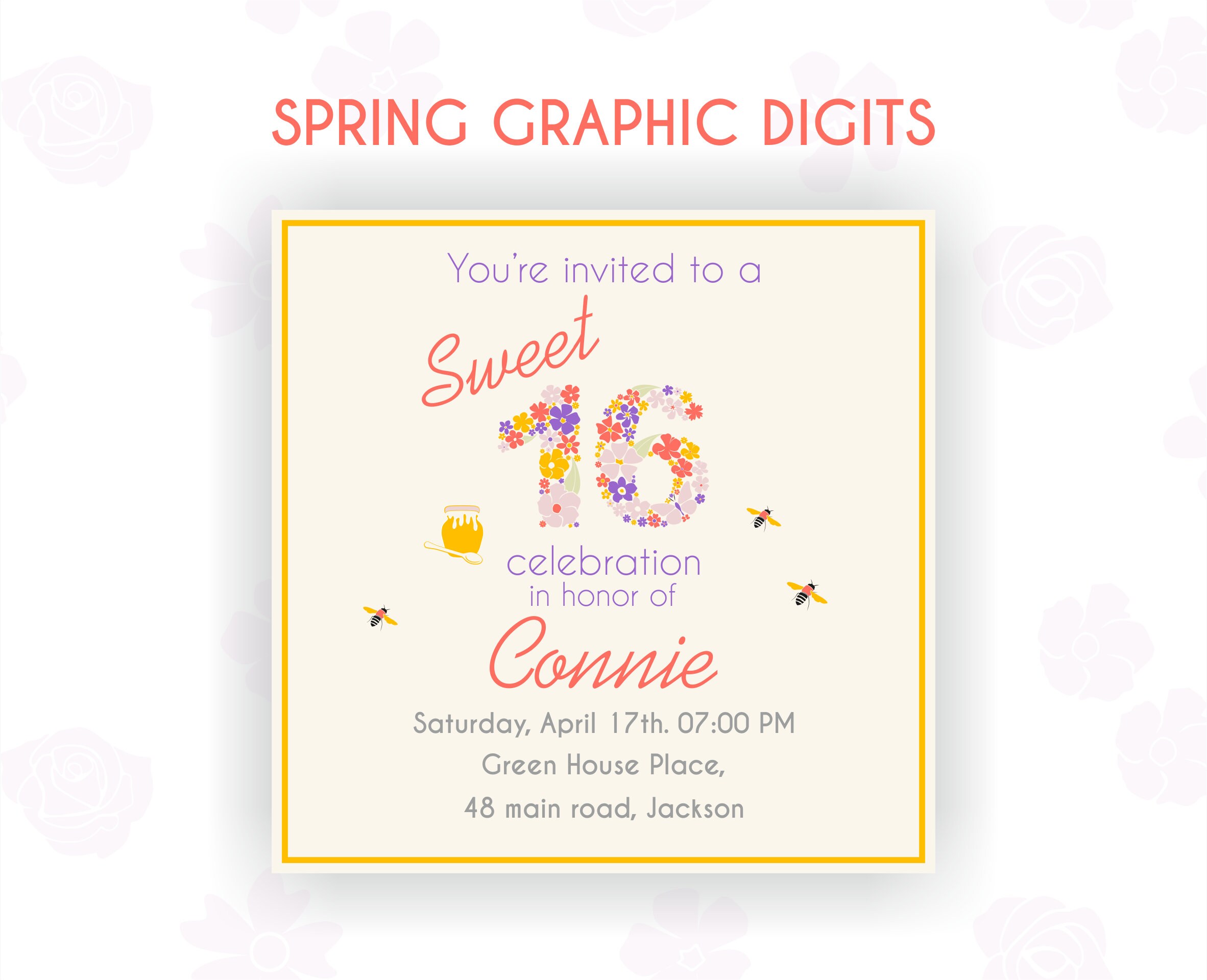 Floral Number PNG Images. 1 to 10 PNG Flower Art Numbers. Spring Pastel ...