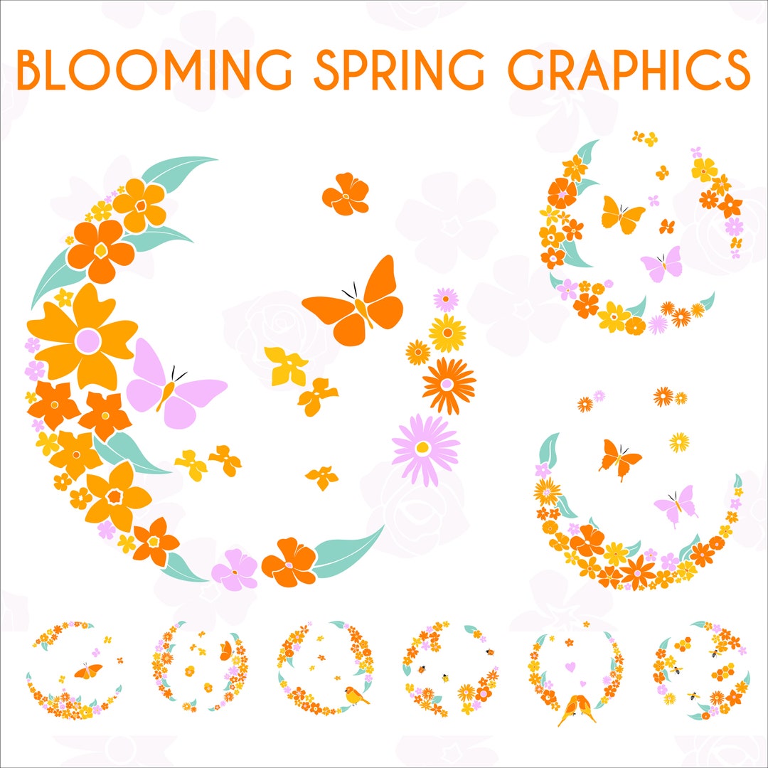 Spring Bubbles PNG Clipart. Flourish Spring Clip Art Designs. Colorful ...