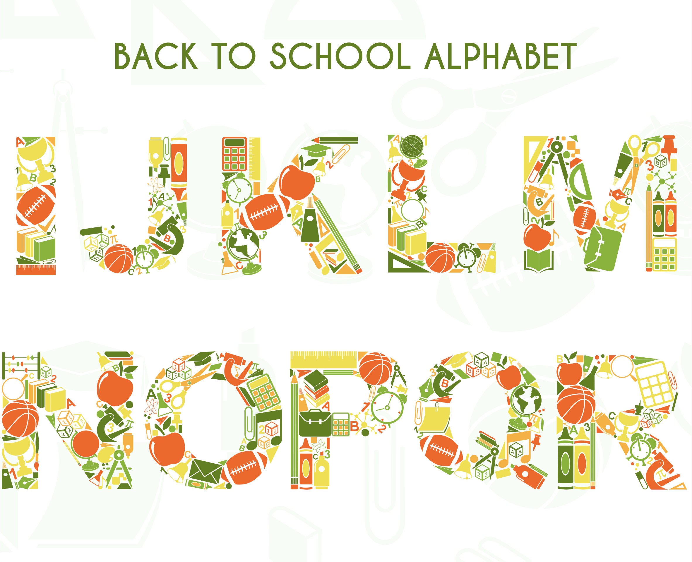 Whimsical PNG Alphabet Classroom. Engaging Tools for Learning Fun ...