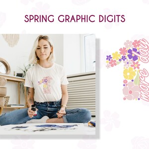 Floral Number PNG Images. 1 to 10 PNG Flower Art Numbers. Spring Pastel ...