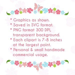 Floral SVG Colorful Text Dividers. Spring Elements Digital Dividing ...