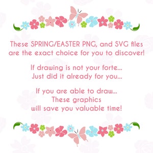 Floral SVG Colorful Text Dividers. Spring Elements Digital Dividing ...