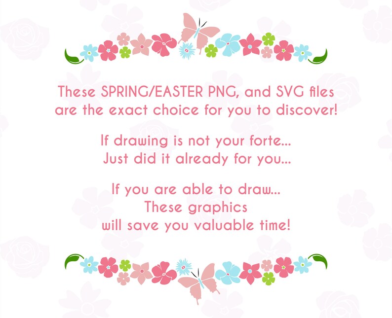 Floral SVG Colorful Text Dividers. Spring Elements Digital Dividing ...
