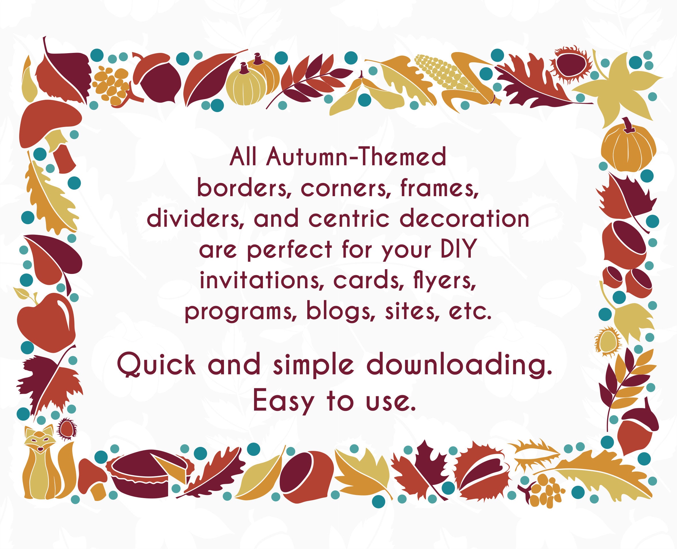 Round Red Leaf Frame PNG Clipart. Brown Square Fall Frames Graphic ...