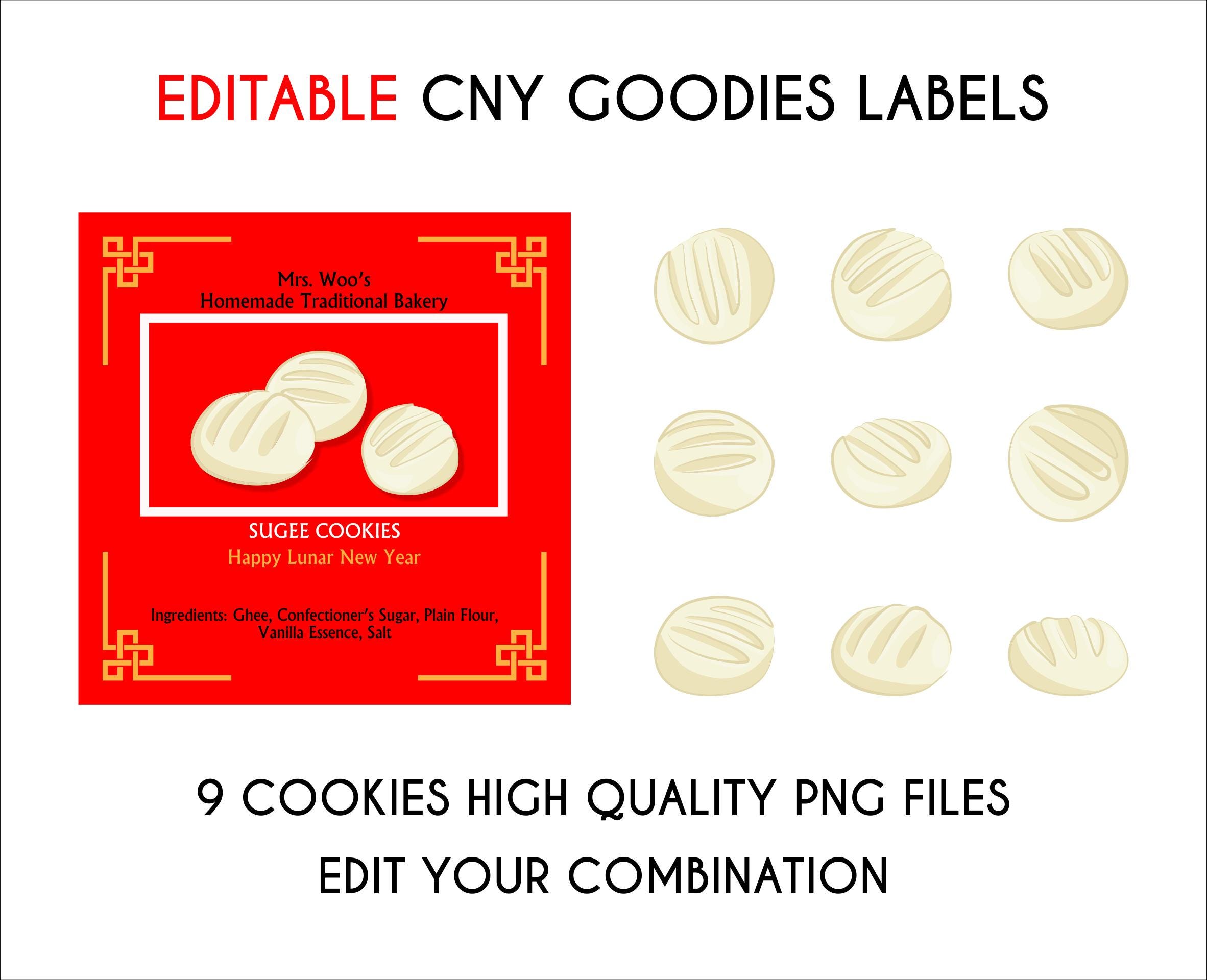 Lunar New Year With Vibrant Clipart & Editable Labels Perfect for DIY ...