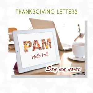 Thanksgiving Fall Letters PNG Clipart. Harvest Colorful ABC Alpha Set ...