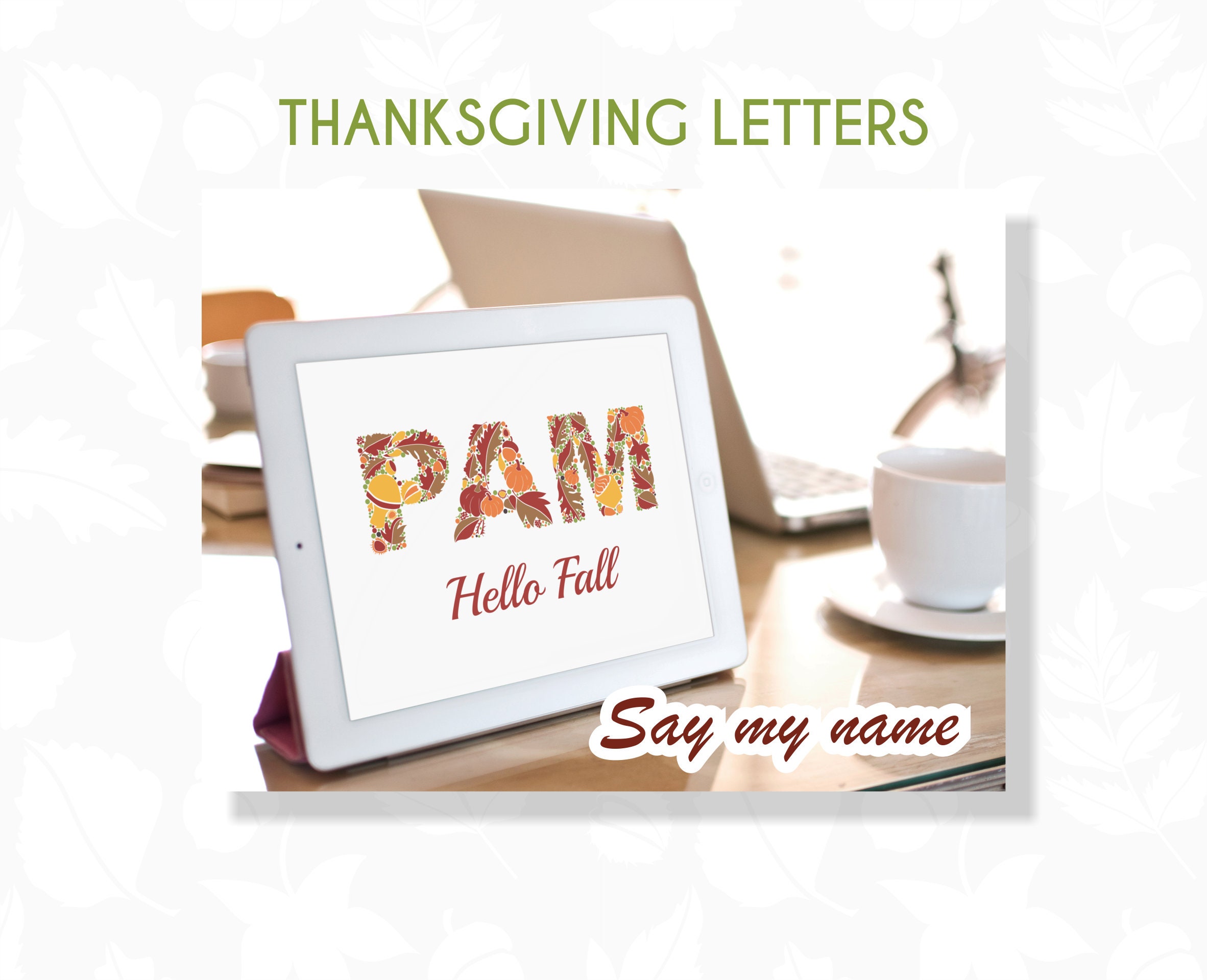 Thanksgiving Fall Letters PNG Clipart. Harvest Colorful ABC Alpha Set ...