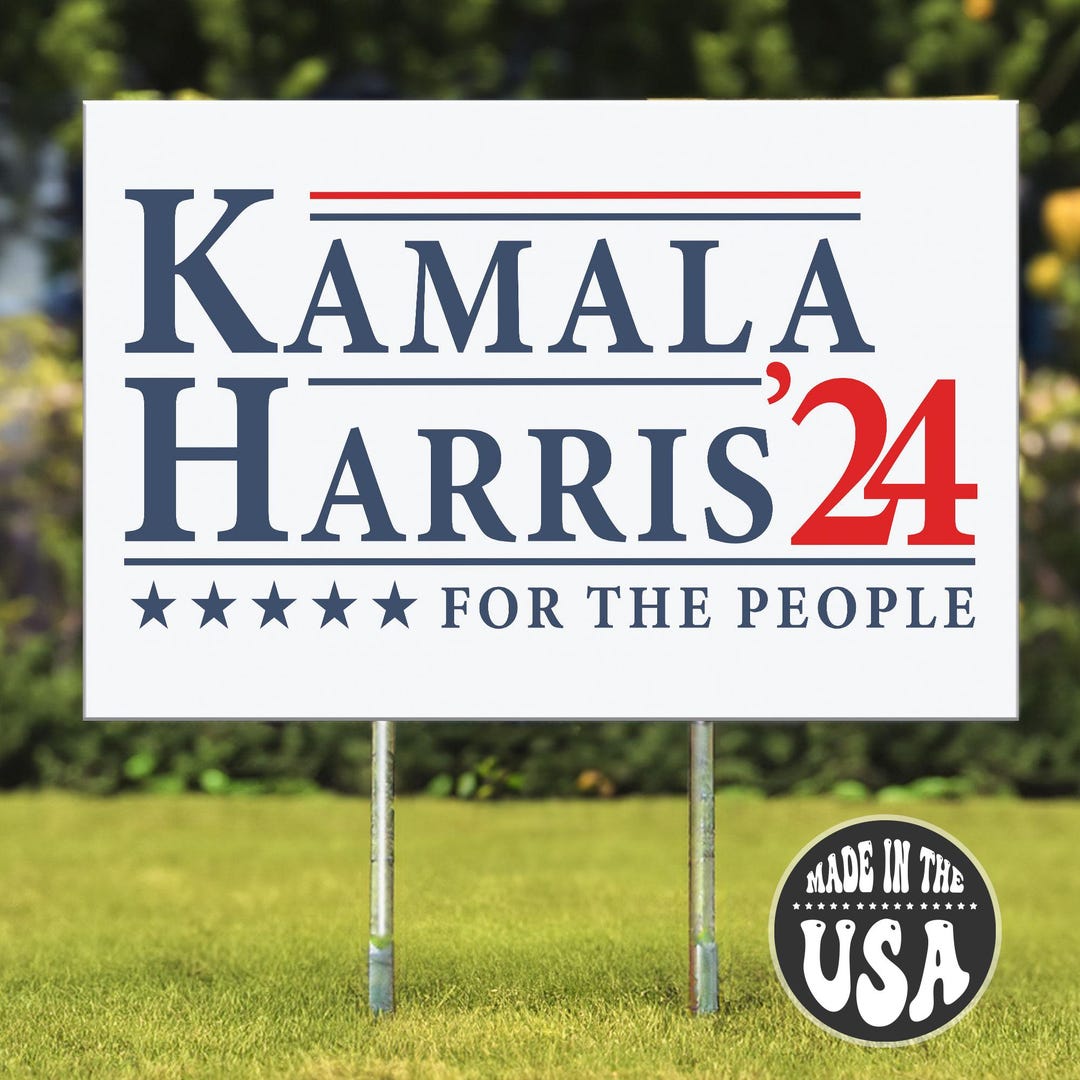 Kamala Harris '24 for the People Yard Signs Kamala Harris Presidential ...
