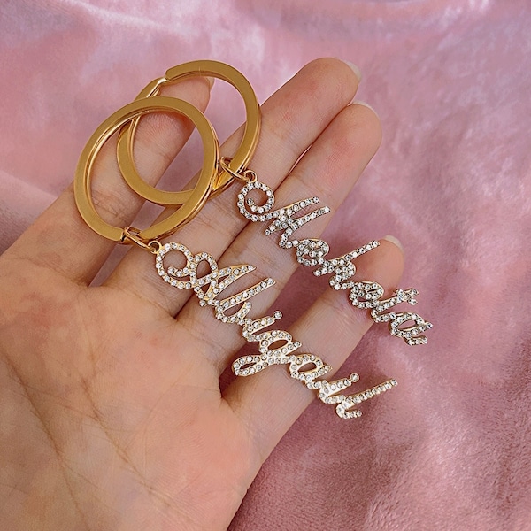 Rhinestone Names for Bags - Etsy