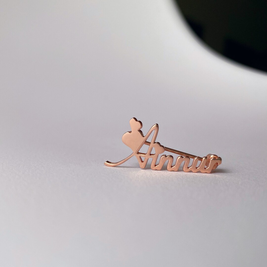 Custom Name Brooch Personalized Handwriting Brooch Customize Any ...