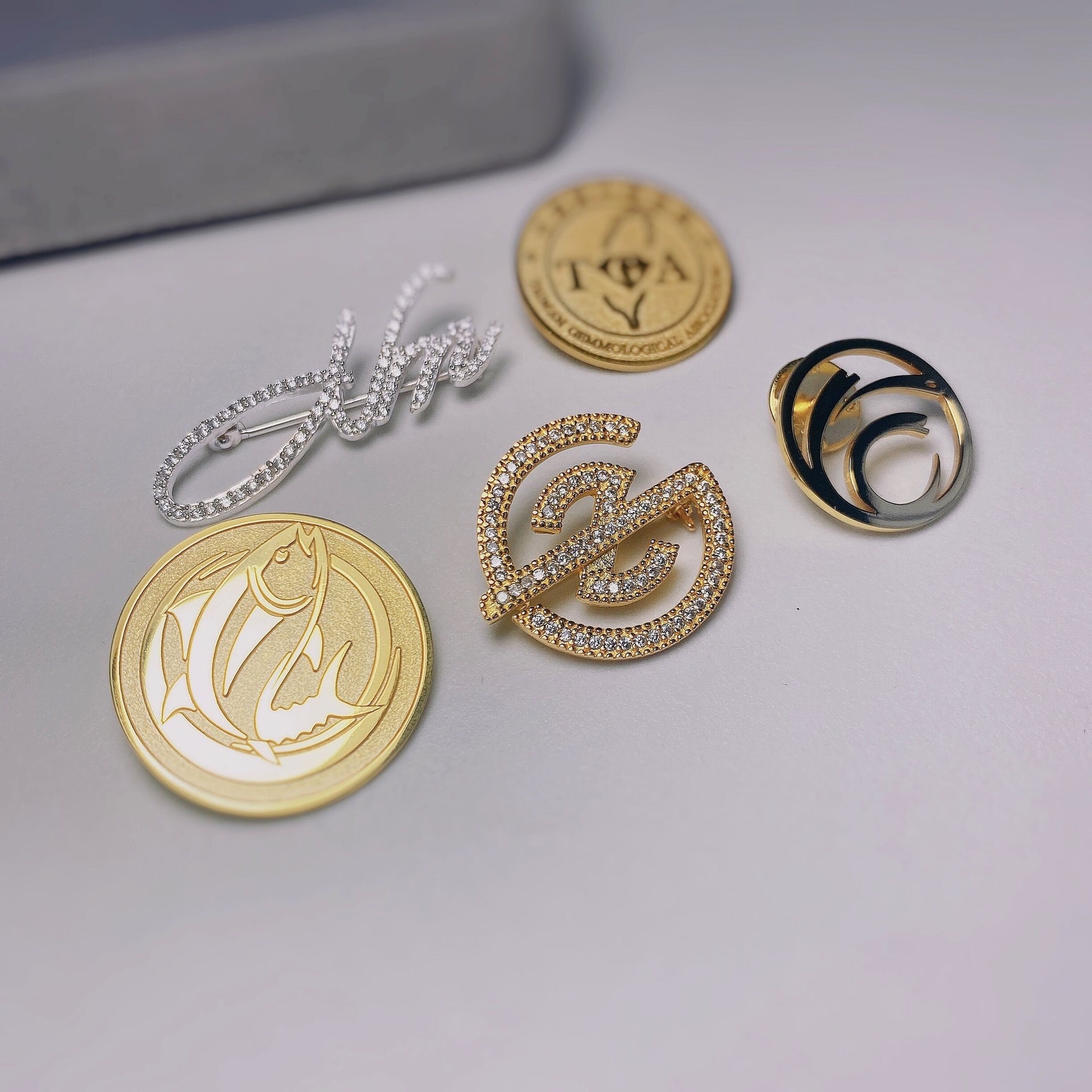 Custom Logo Brooch Personalized Any Logo Pin Relief Pin - Etsy