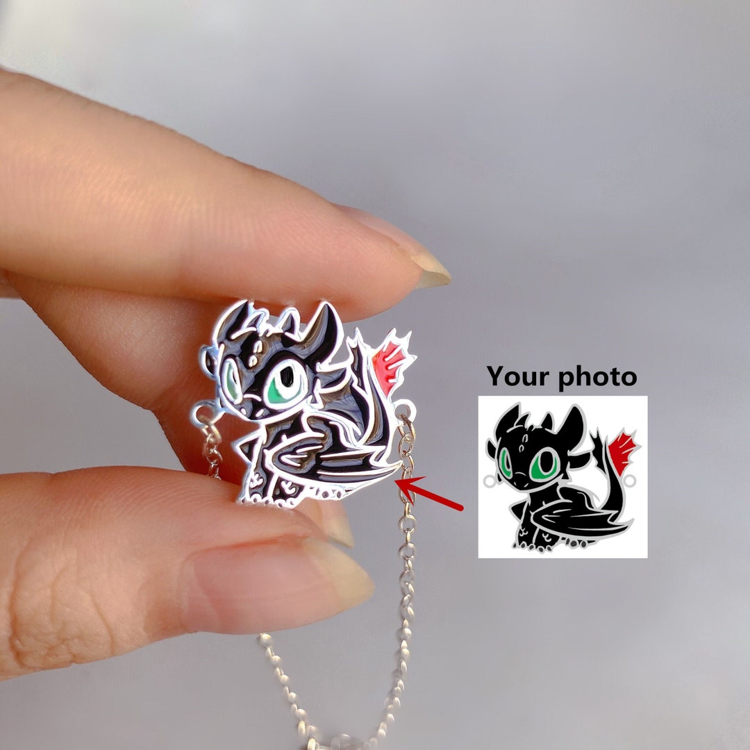 Custom Enamel Logo Necklace: Personalized Photo/logo Pendant - Etsy