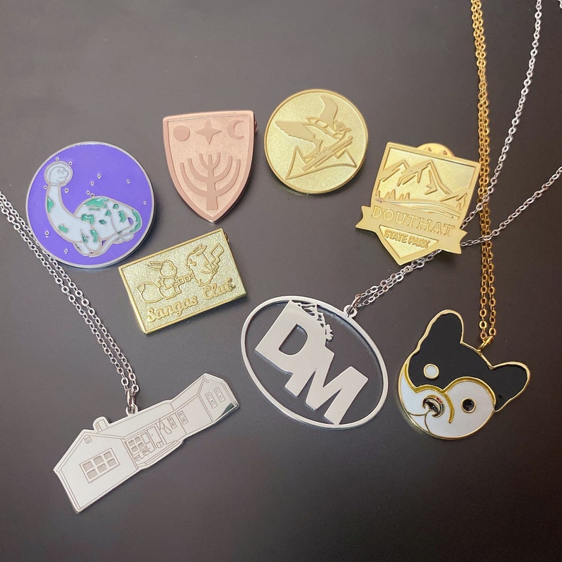 Custom Logo Brooch Personalized Any Logo Pin Relief Pin - Etsy