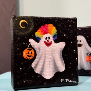 Clownin Around Ghost ORIGINAL Acrylic PAINTING - Etsy