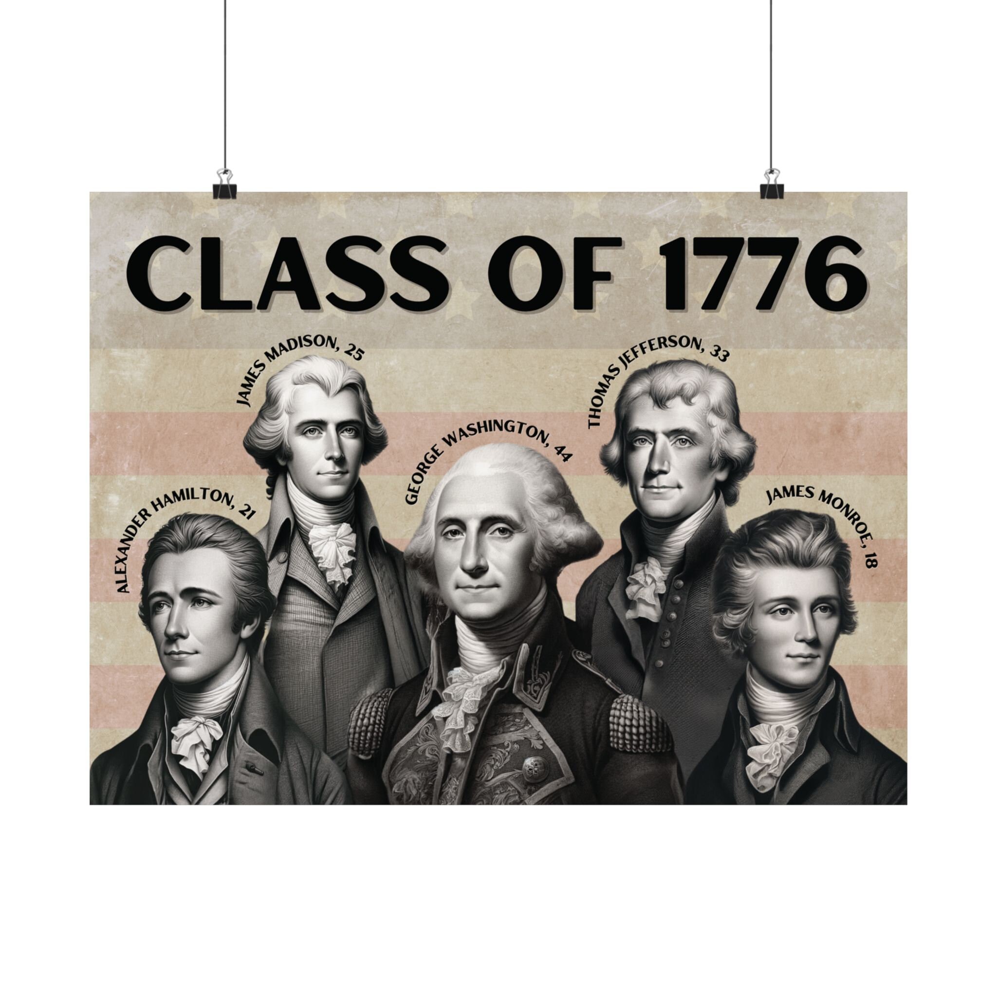 Class of 1776 Poster Classroom Poster American History American ...