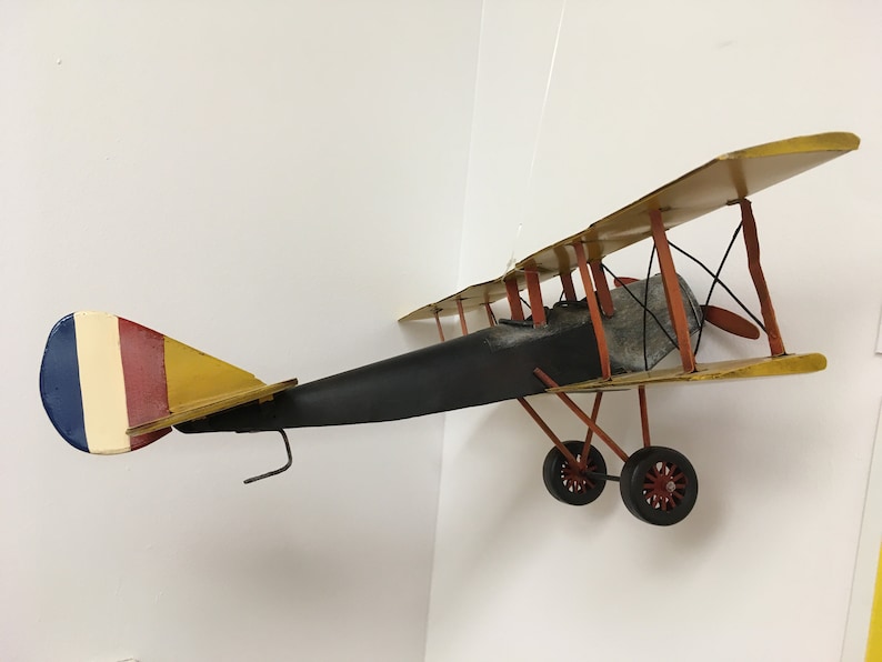 Vintage Curtis JN-7H Jenny Barnstormer Biplane Metal Model Measures 15 ...